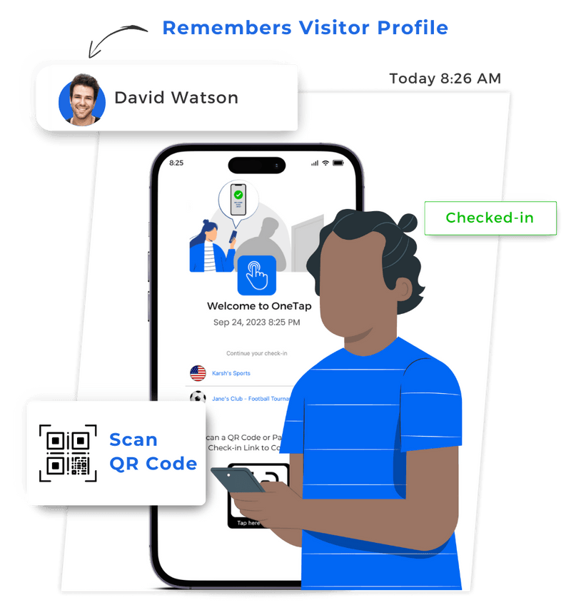 Visitor Check-In App for 2x Faster Sign-Ins | OneTap