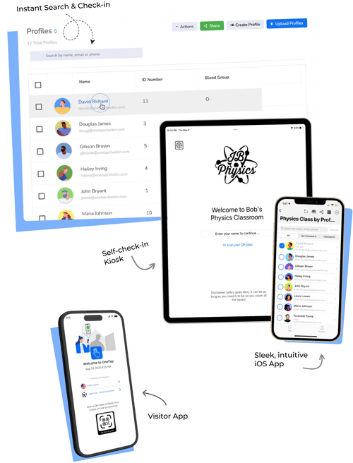 How it Works | OneTap Check-in App