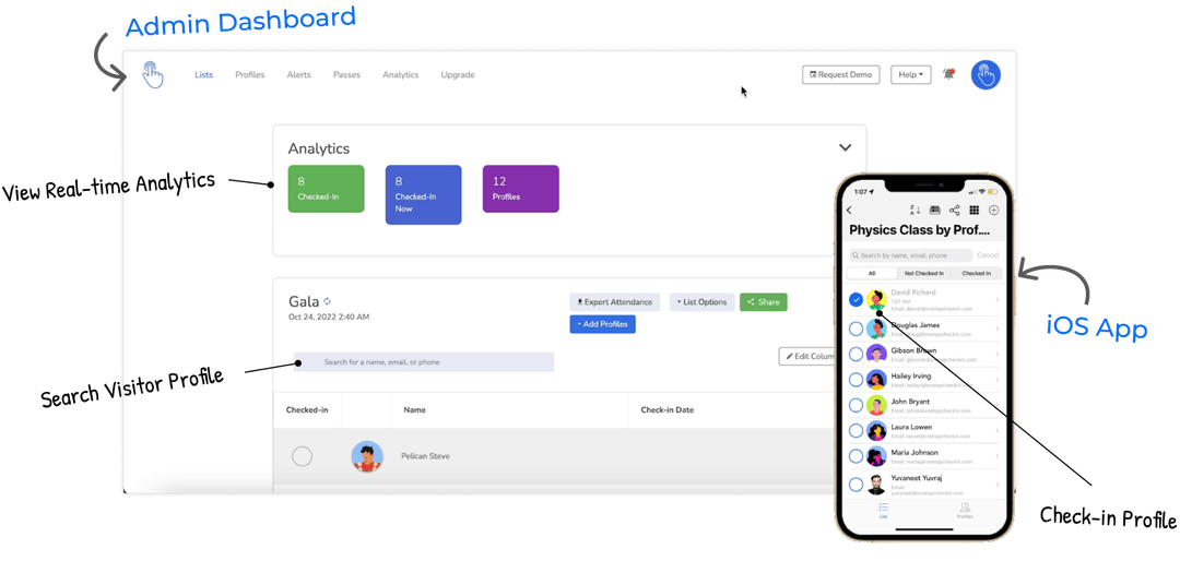 How it Works | OneTap Check-in App