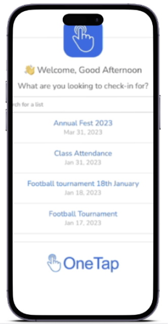 How it Works | OneTap Check-in App