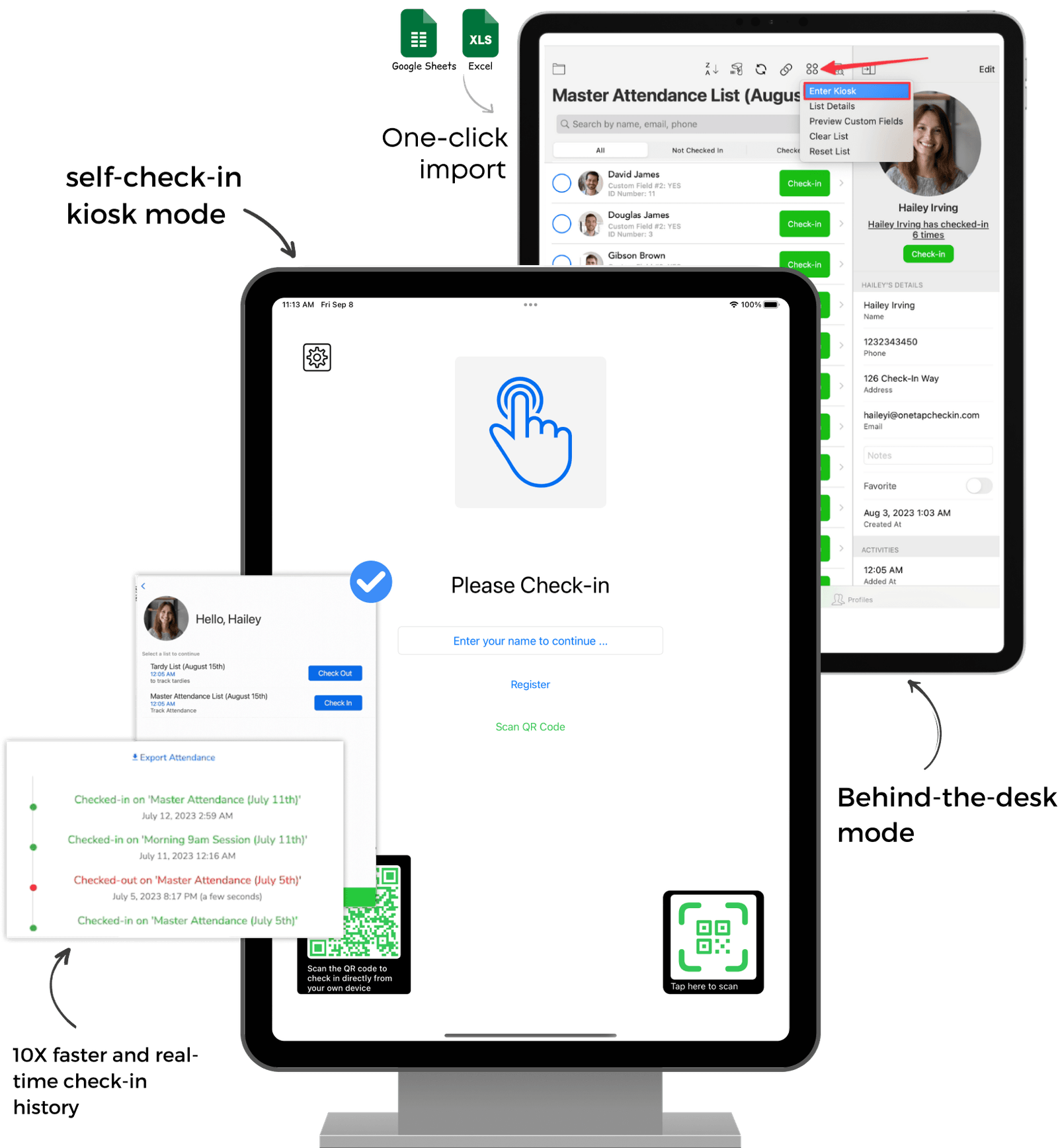 Track Attendance with Self Check-in Kiosk | OneTap